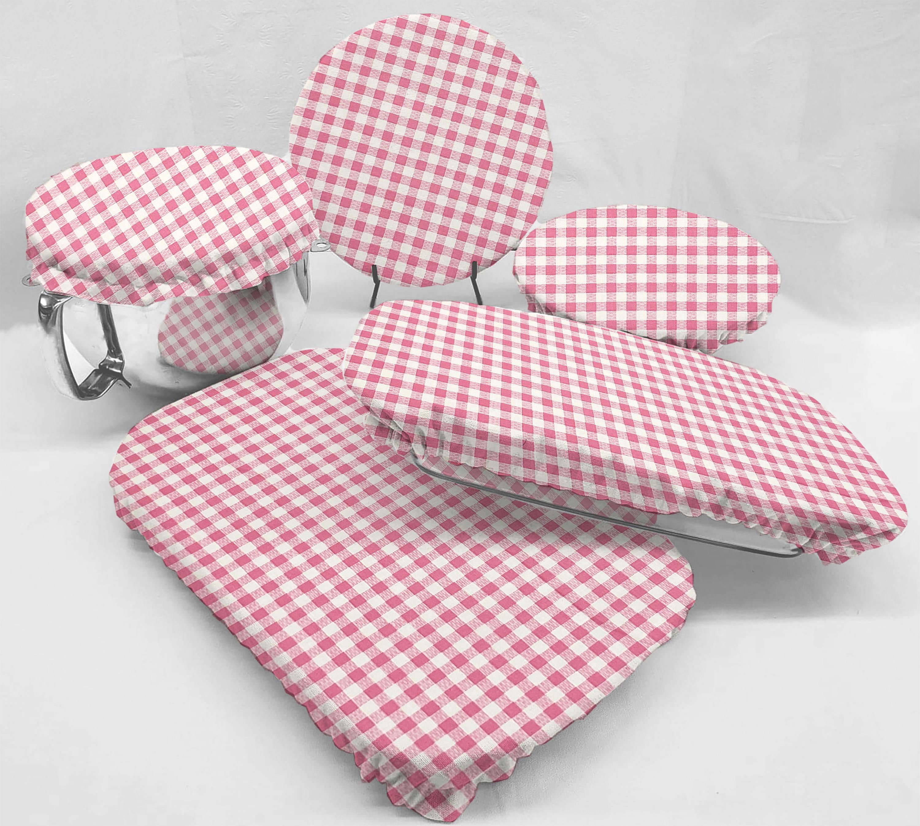 Checked Gingham Reusable Fabric Bowl and Casserole Pan Covers by Penny ...