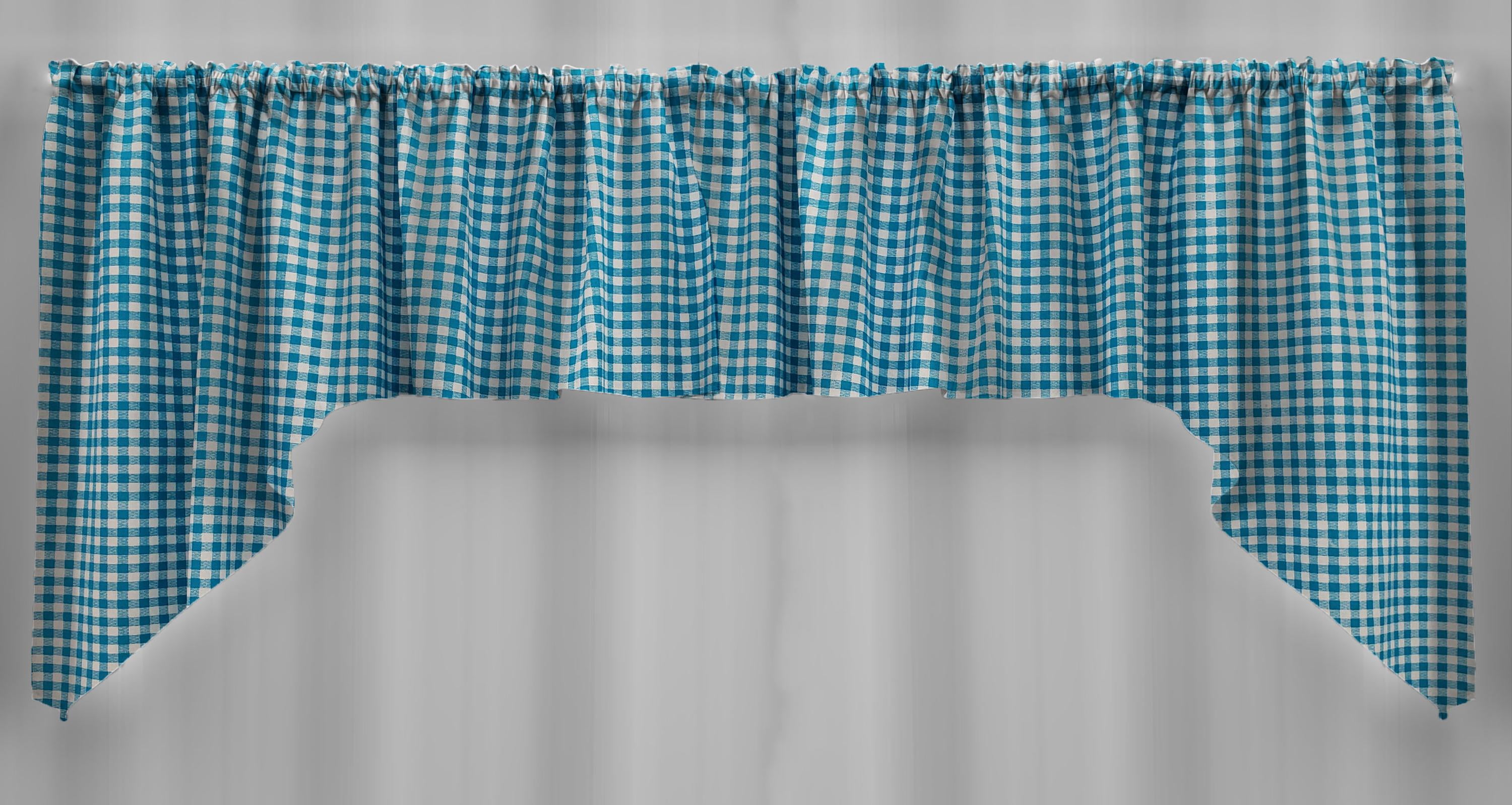 Checked Gingham Swag Panels by Penny's Needful Things (Set of 2) 24 ...