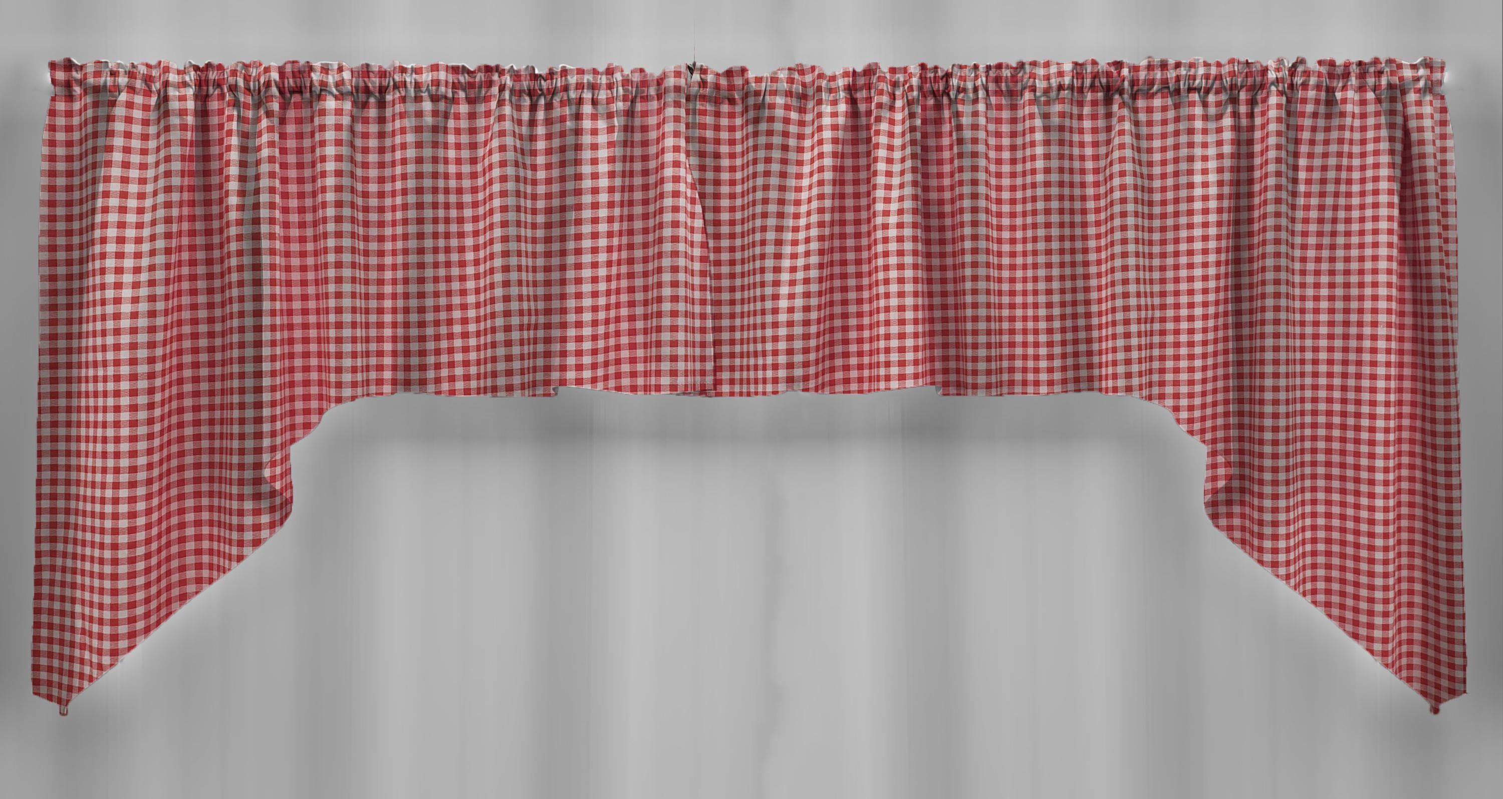 Checked Gingham Swag Panels by Penny's Needful Things (Set of 2) 36 ...