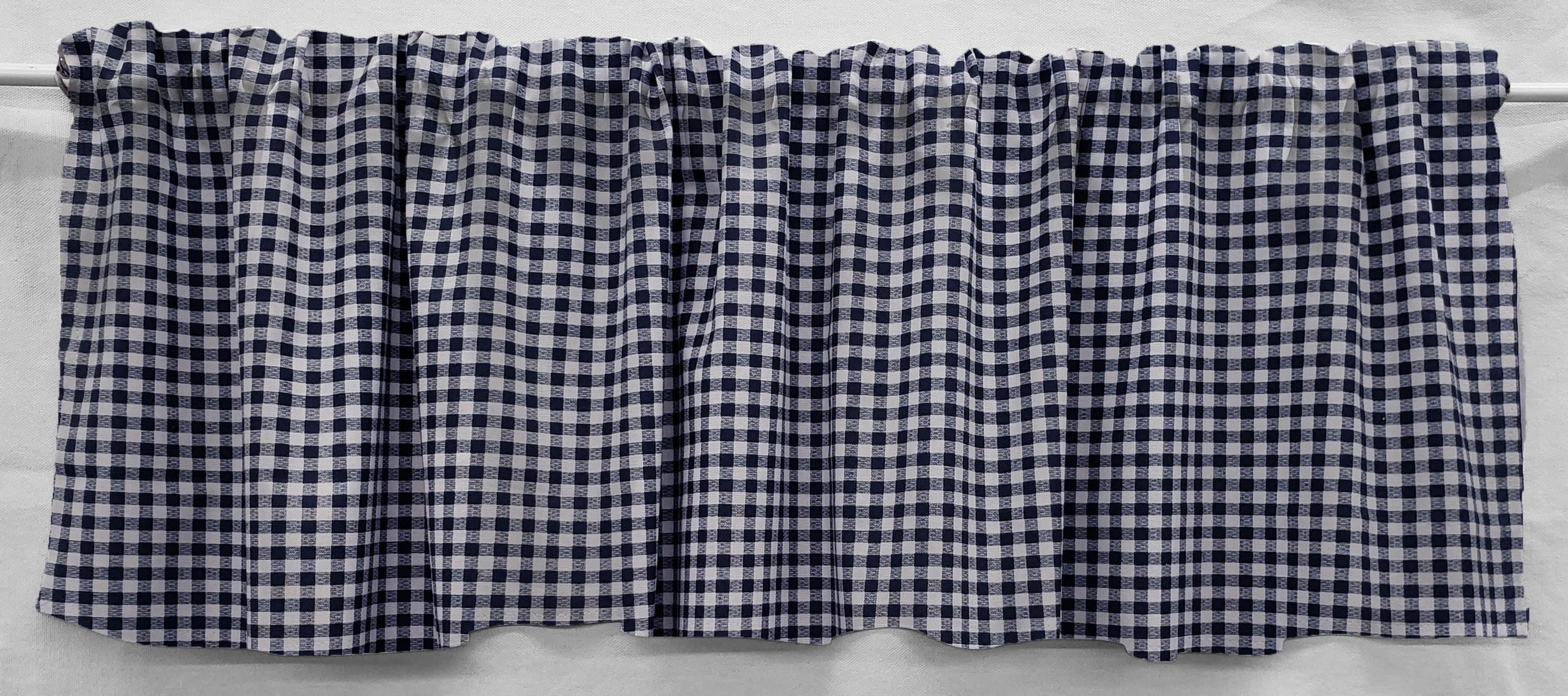 Checked Gingham Valance by Penny's Needful Things (One Valance Panel 12 ...