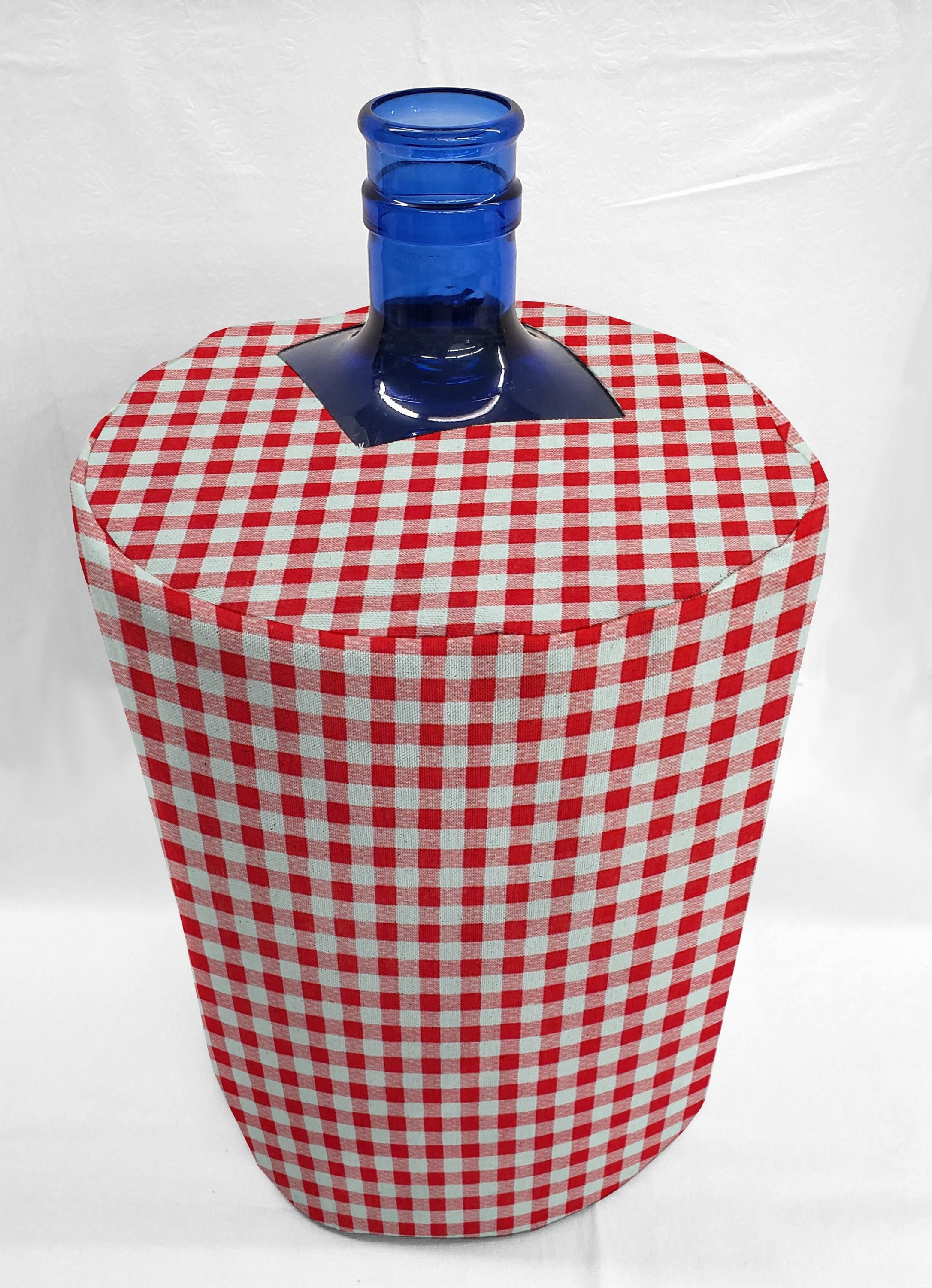 Checked Gingham Water Bottle Cover by Penny's Needful Things (3 Gallon ...