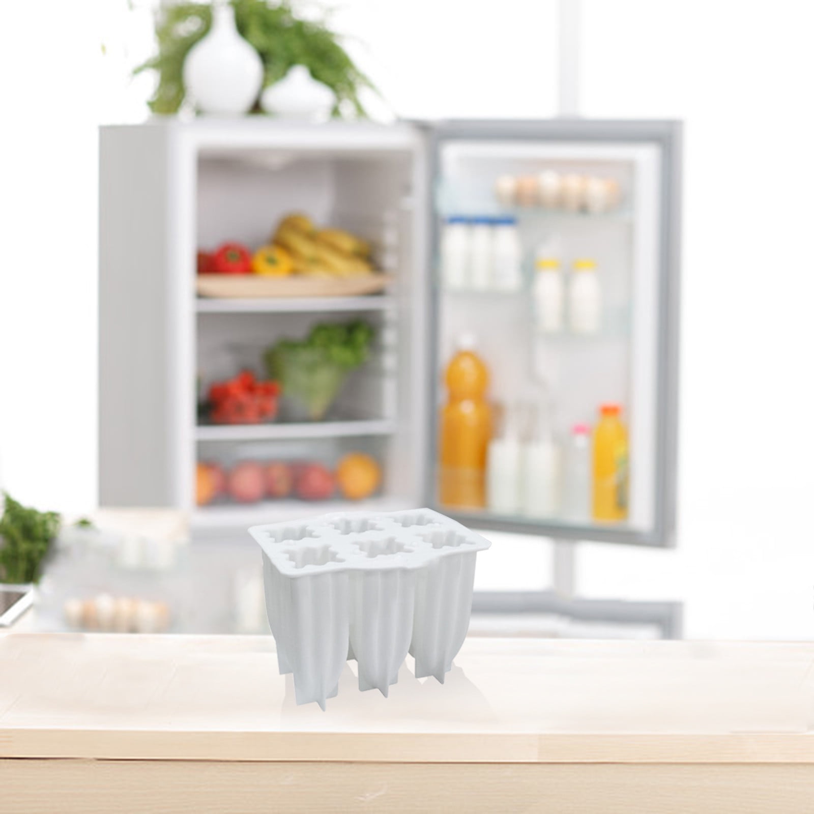 Checked Pudding Pop Molds, Silicone Ice Cream Mold, Home Made Ice Mini ...