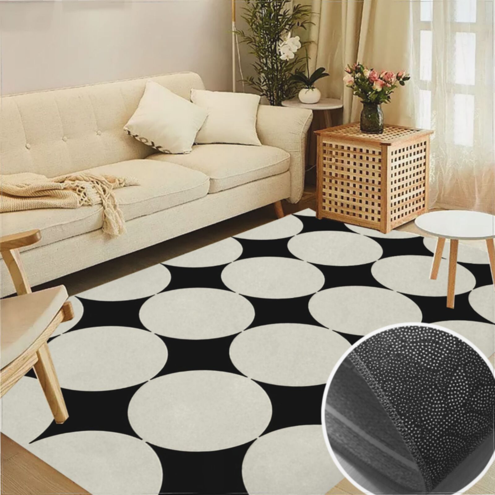 Checkerboard Adult Home Decor Bedroom Living Room Crystal Velvet Carpet ...