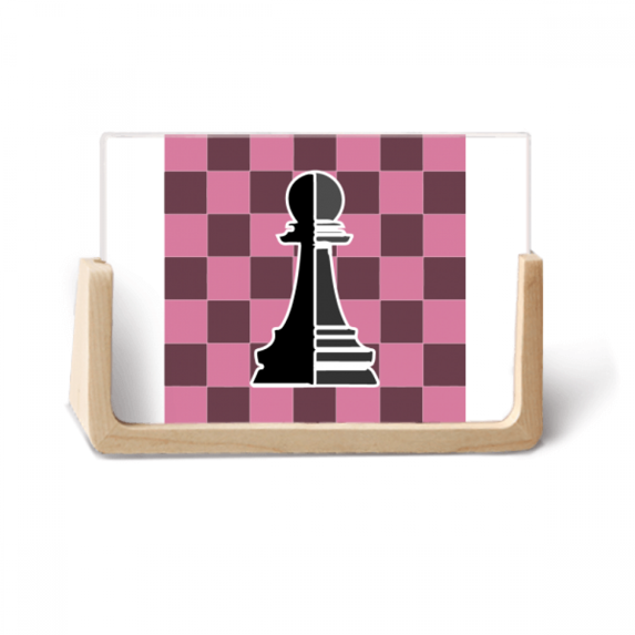 Checkerboard Black Word Chess Photo Wooden Photo Frame Tabletop Display ...