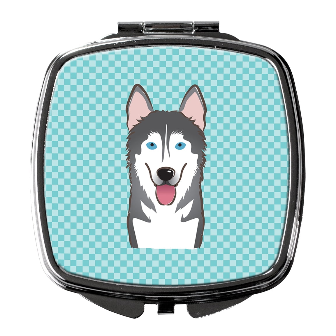 Checkerboard Blue Alaskan Malamute Compact Mirror BB1156SCM - Walmart.com