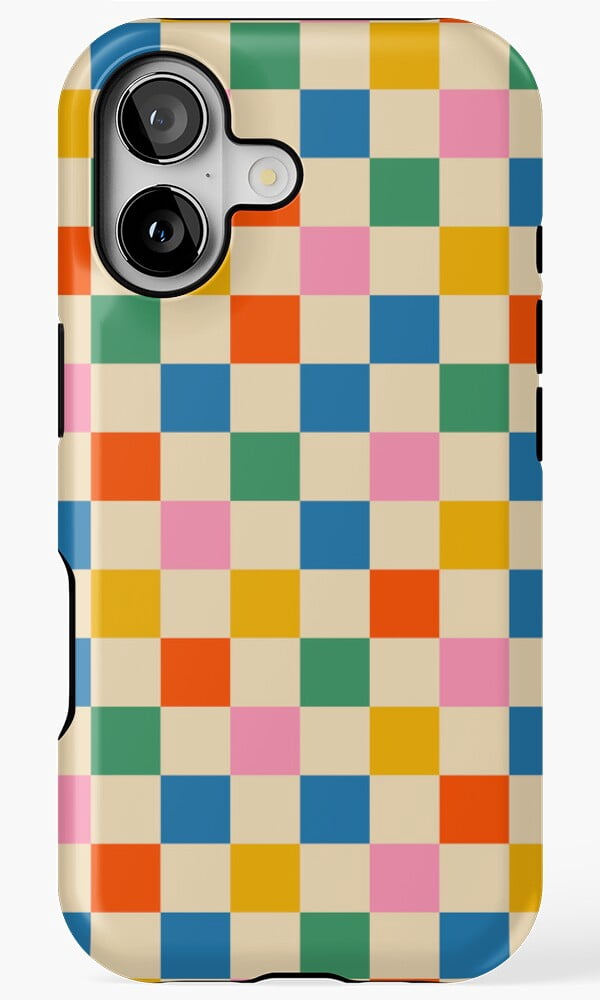 Checkerboard Check Colorful Geometric Pattern Phone Case for iPhone 17 ...