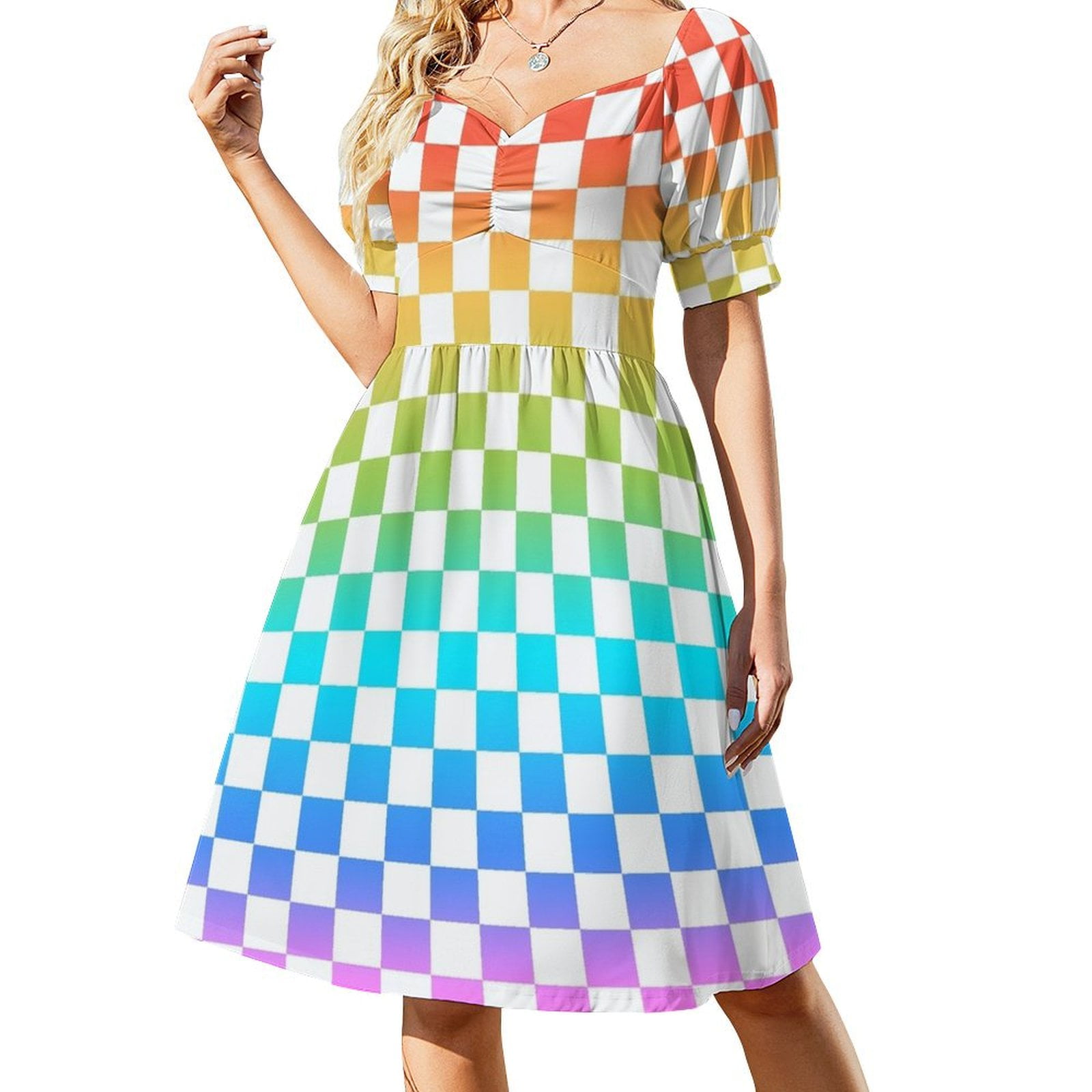 Checkerboard Dress birthday dress for women dresses with long sleeves ...