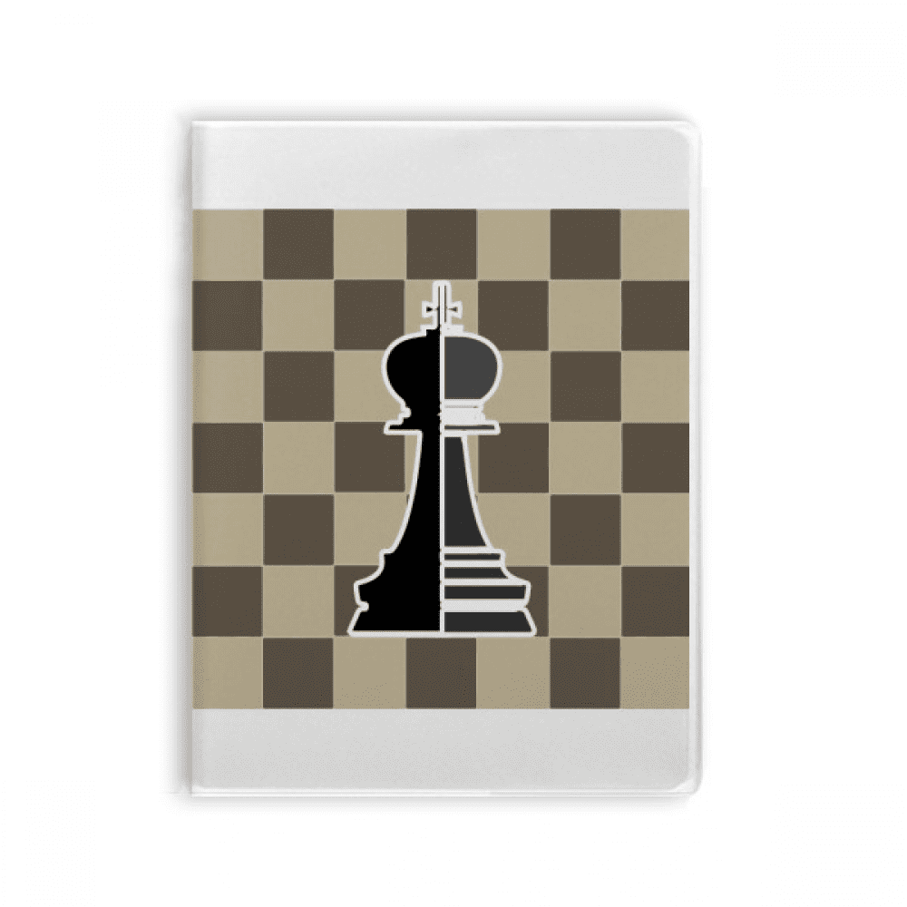 Checkerboard King Black Word Chess Notebook Gum Cover Diary Soft Cover ...