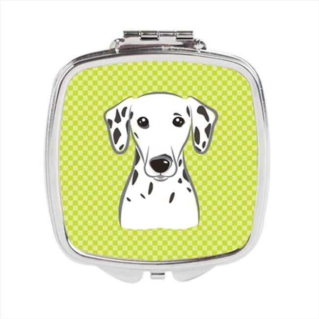 Checkerboard Lime Green Dalmatian Compact Mirror, 2.75 x 3 x .3 In ...