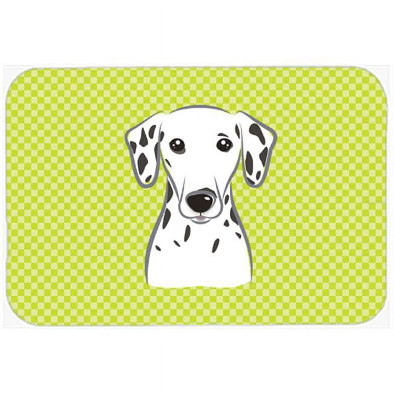 Checkerboard Lime Green Dalmatian Mouse Pad, Hot Pad Or Trivet, 7.75 x ...