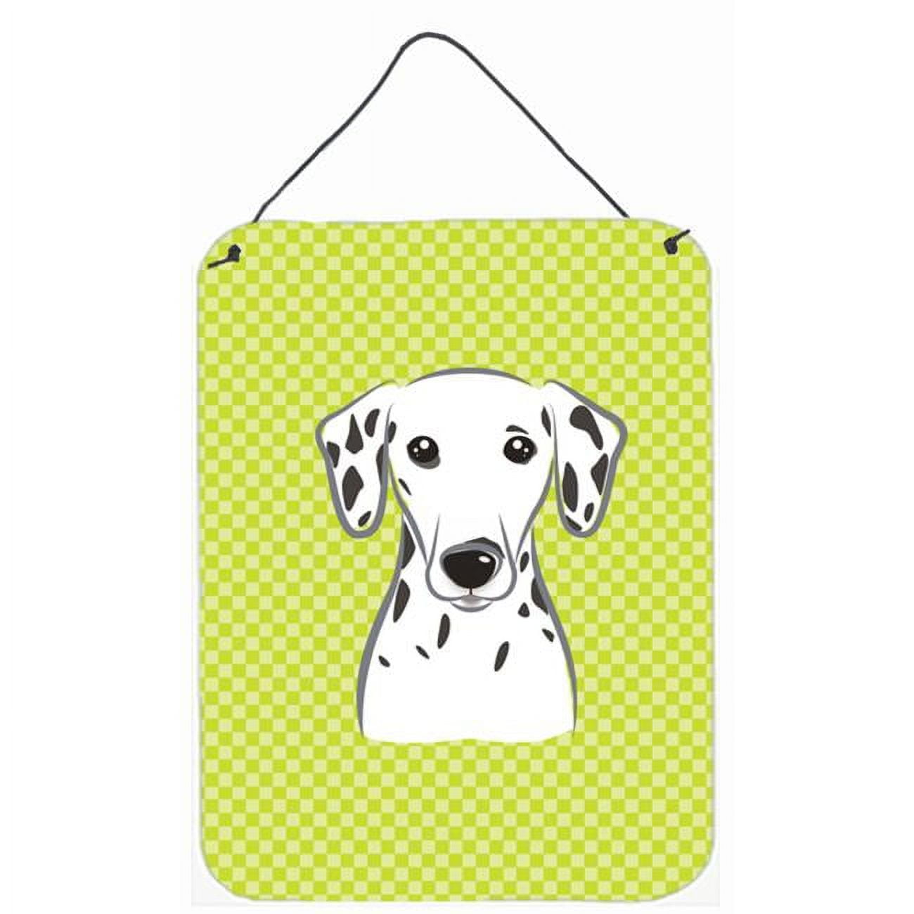Checkerboard Lime Green Dalmatian Wall and Door Hanging Prints ...