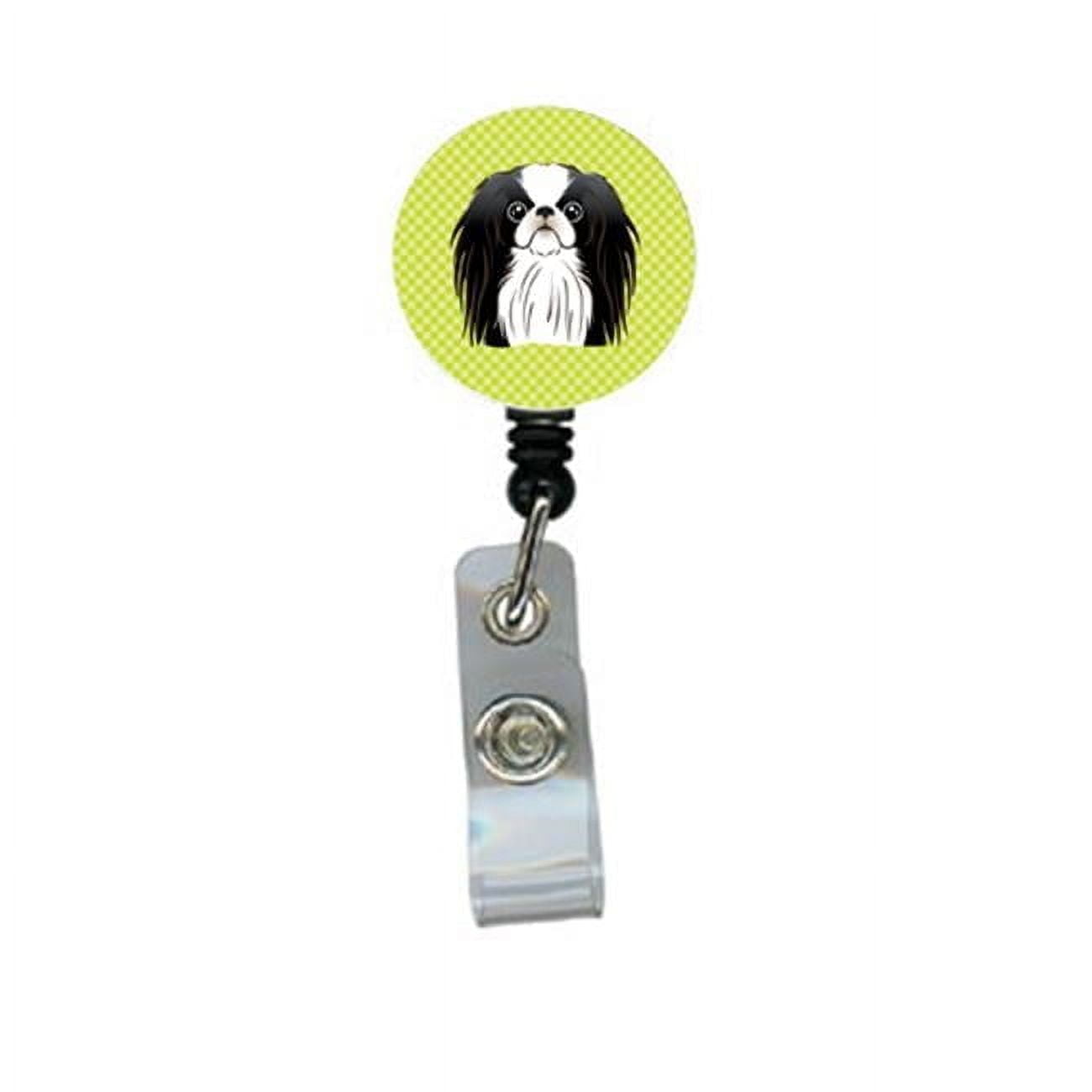 Checkerboard Lime Green Japanese Chin Retractable Badge Reel - Walmart.com