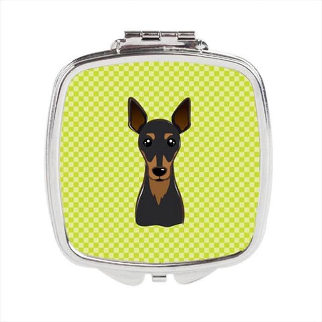 Checkerboard Lime Green Min Pin Compact Mirror - Walmart.com