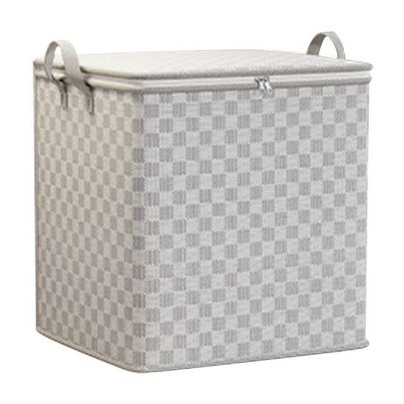 Checkerboard Pattern Clothes Storage Bag | Large Capacity Foldable ...