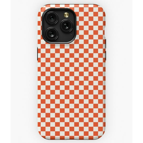 Checkerboard Pattern Red Blue 2 Color Block A14411 Phone Case for ...