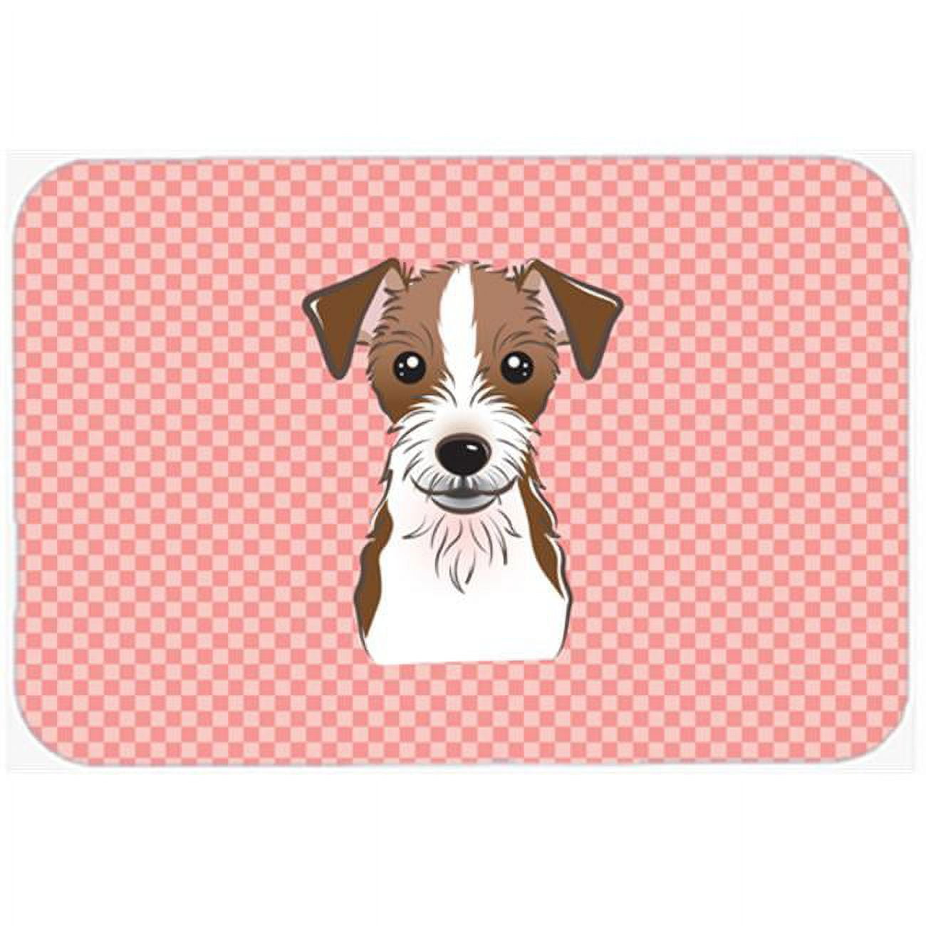 Checkerboard Pink Jack Russell Terrier Mouse Pad - Walmart.com