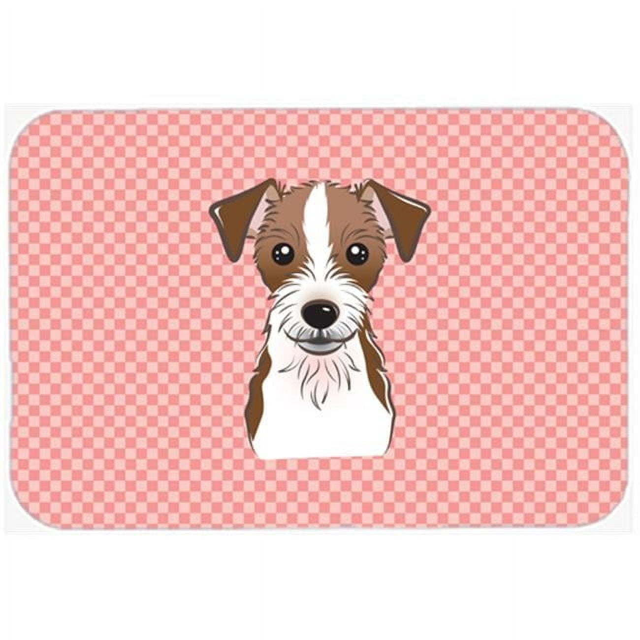 Checkerboard Pink Jack Russell Terrier Mouse Pad - Walmart.com