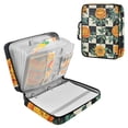 Checkerboard Plaids Yellow Flowers Accordion File Organizer Expanding ...
