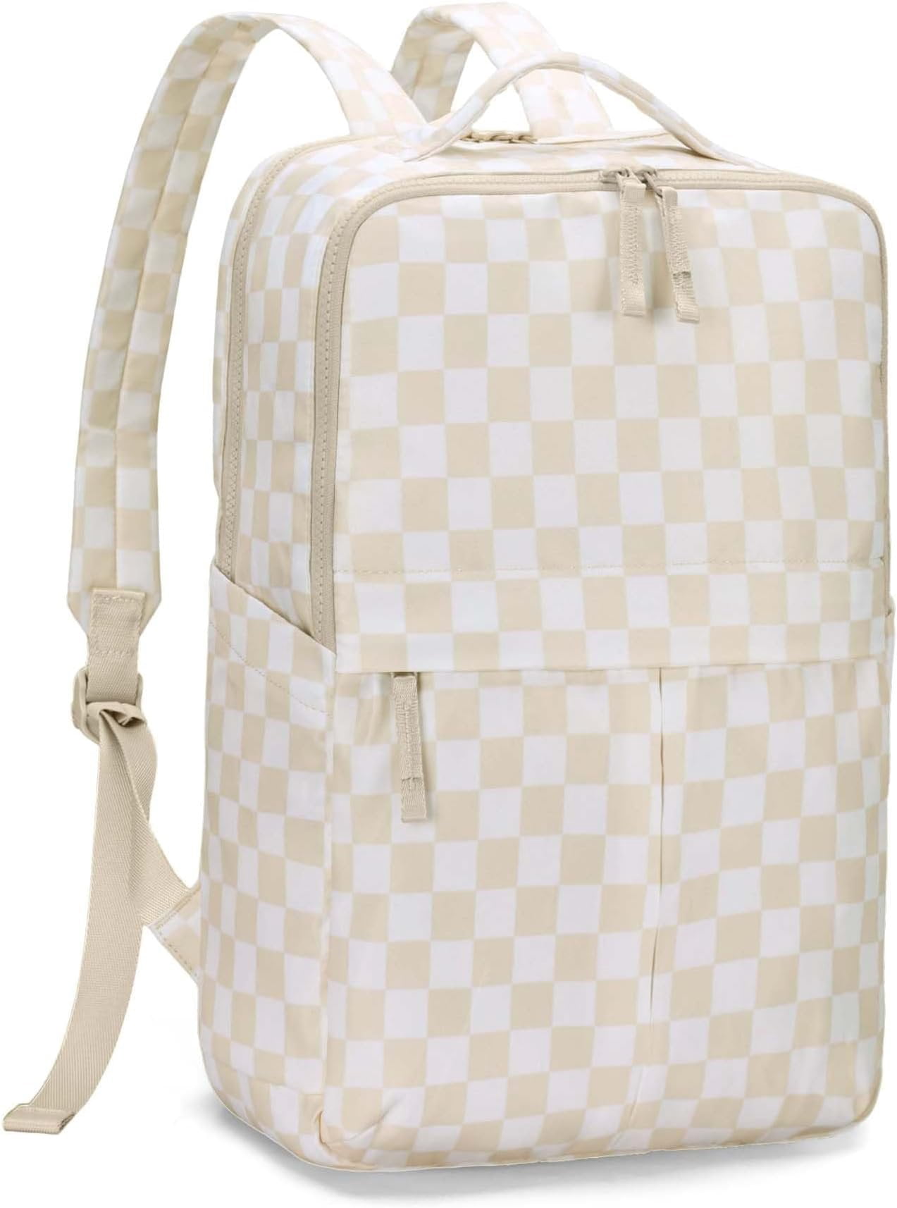 Checkered Backpack for Women Fashion Backpacks with Laptop and Multi ...