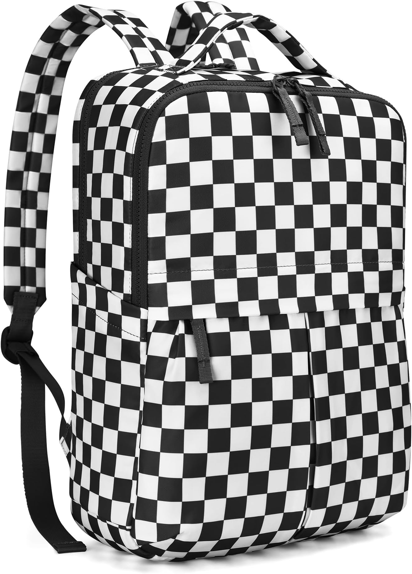 Checkered Backpack for Women Fashion Backpacks with Laptop and Multi ...