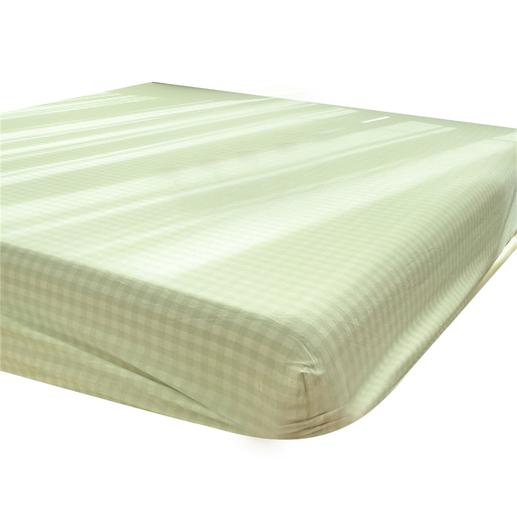 Checkered Bedsheet Simple Lattices Fitteds Sheet Soft Cotton with ...