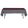 Checkered Black And White Tablecloth 8 Pack 54" X 108" - Walmart.com
