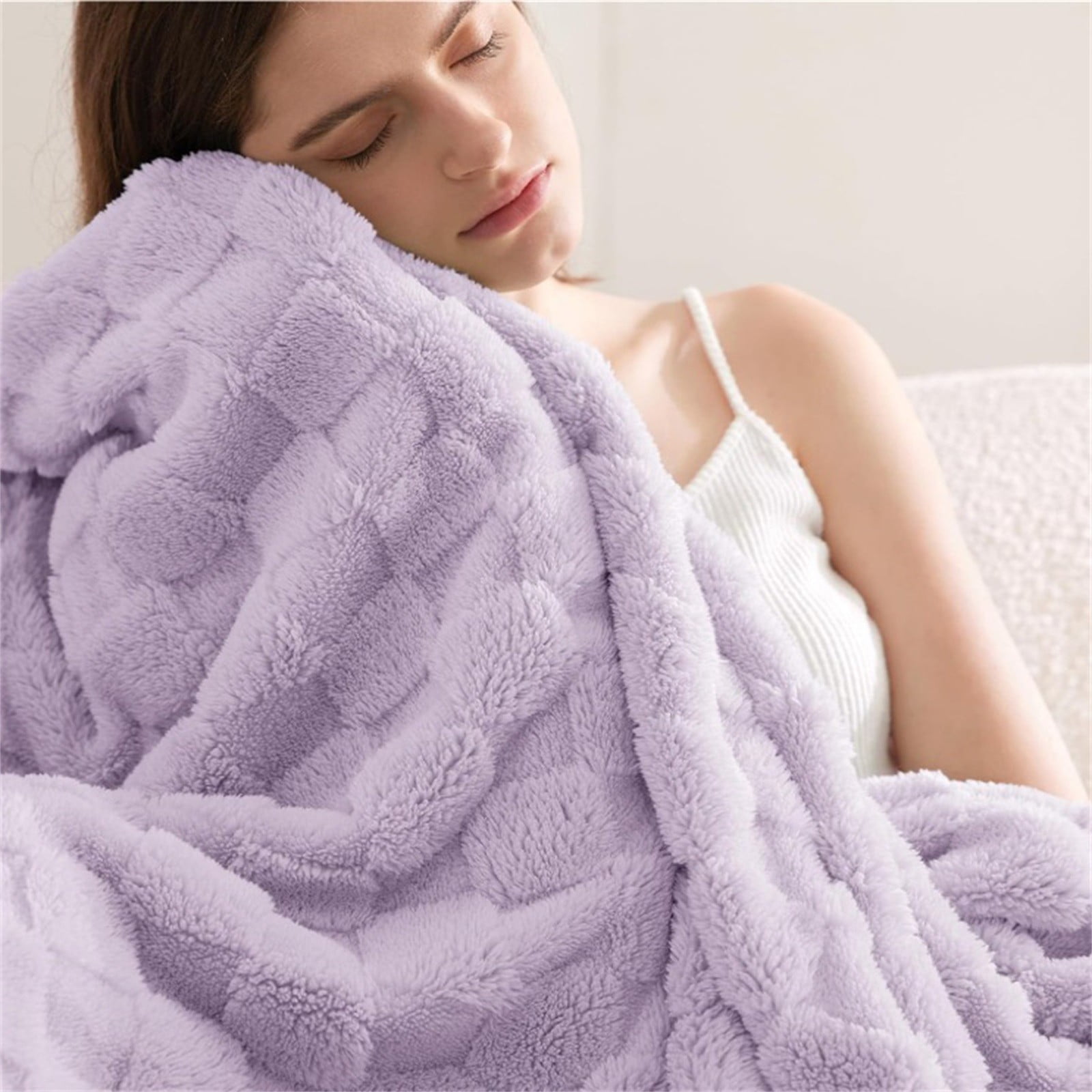 Checkered Blanket,Gold Fleece Blanket For Couch Cozy Blankets For Women ...