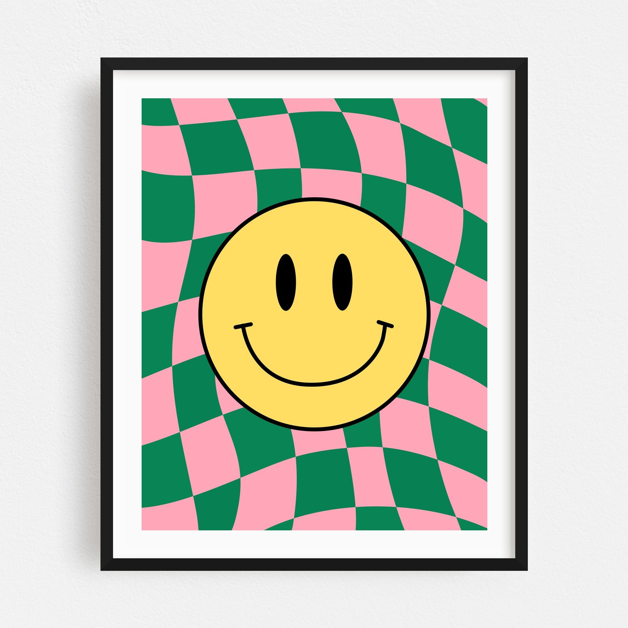 Checkered Bliss - India Digital Art Psychedelic Pop Art Geometric Retro ...