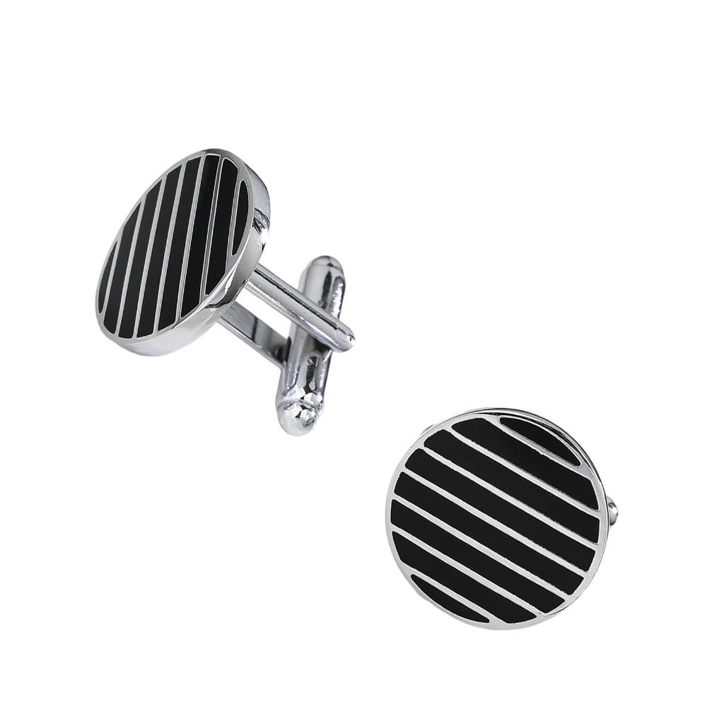 Checkered Brass Cufflinks Business Formal Wear Accessories Locking ...