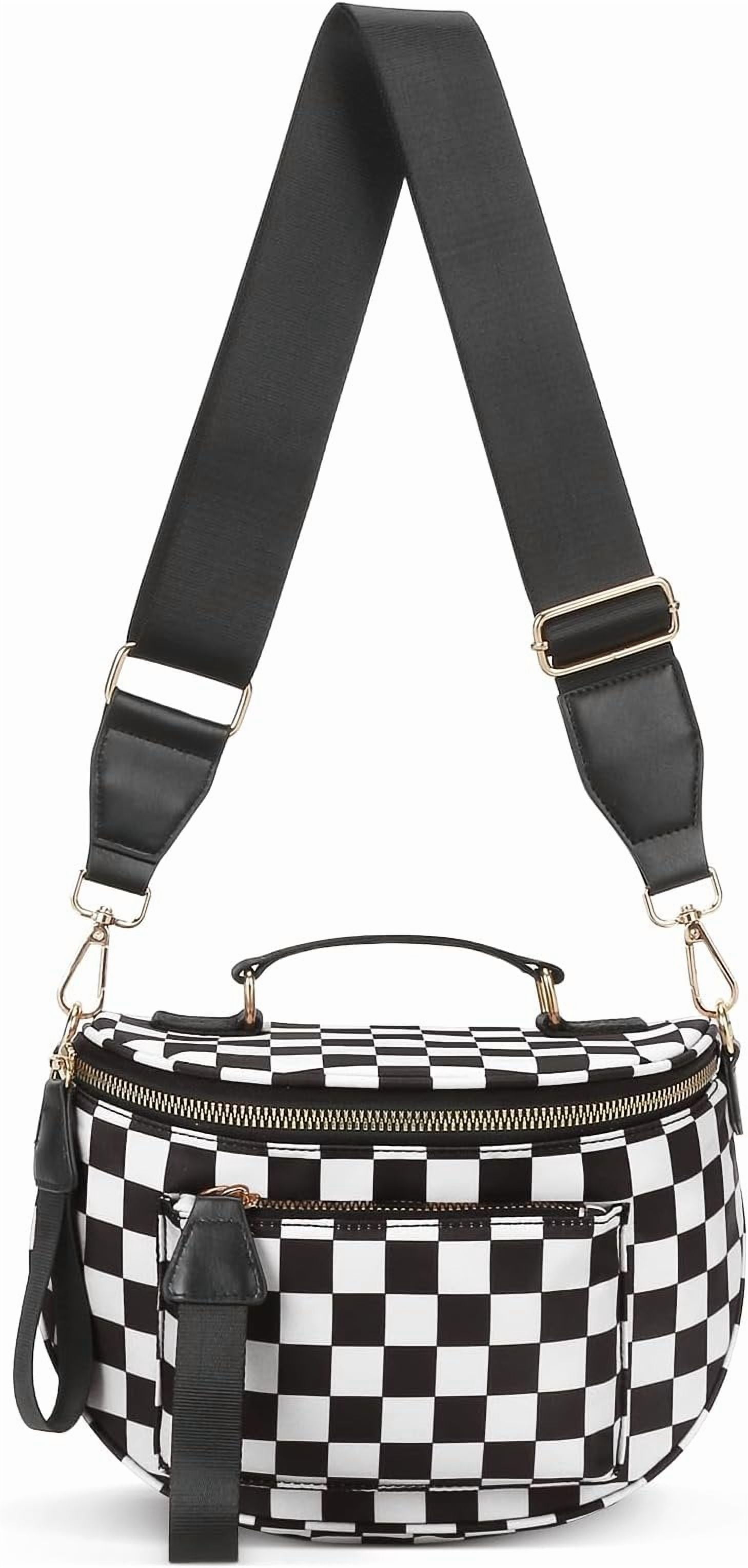 Checkered Bum Bag - Bum Bag for Woman Checkered Fanny Large Checker ...