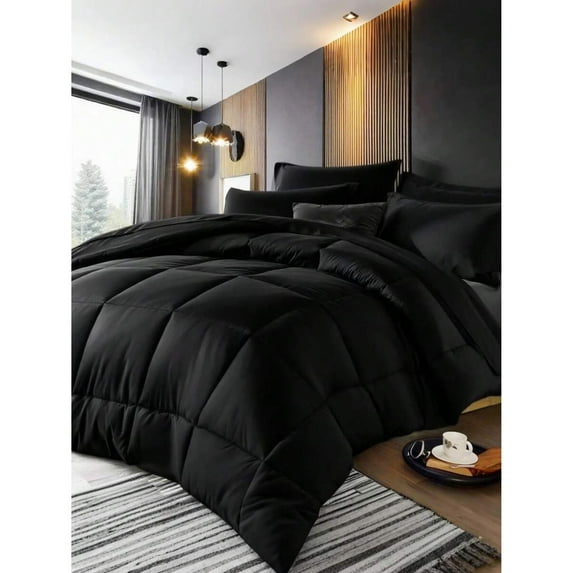 Checkered Comforter Set | Soft Microfiber, Lightweight, Breathable ...