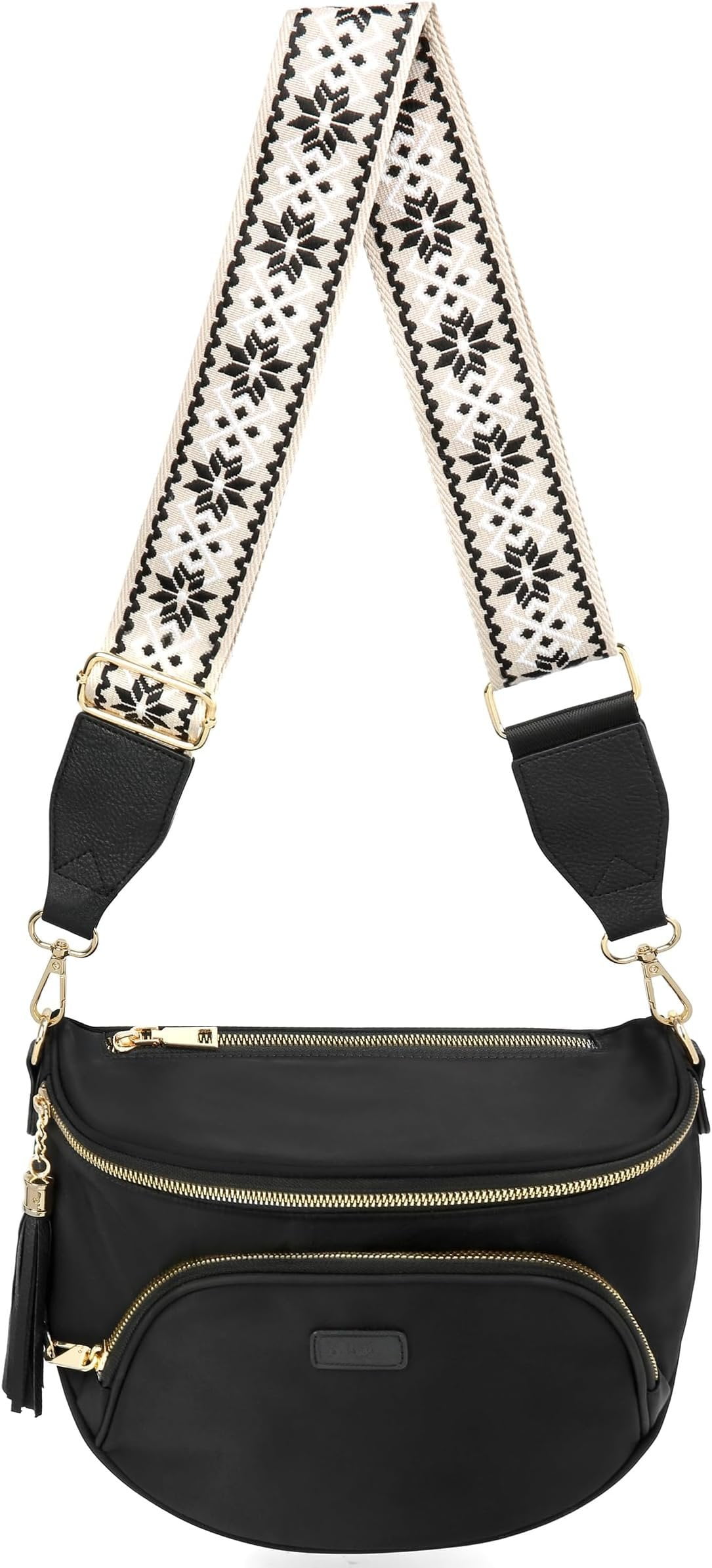 Checkered Crossbody Bag Anti Spacious Bum Bags for Women Nylon Fanny ...