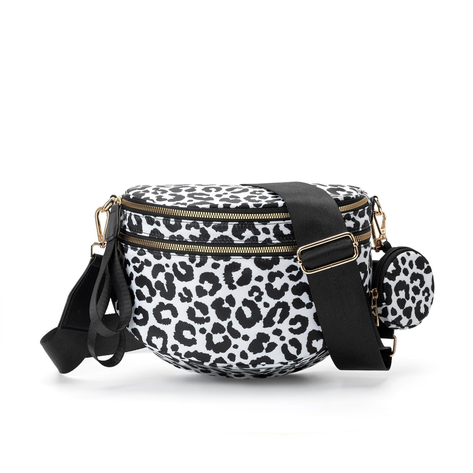 Checkered Crossbody Bag Bum Bags with Coin Purse for Women Nylon ...