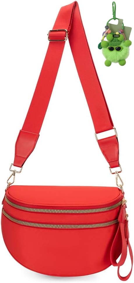 Checkered Crossbody Bum Bag for Women Nylon Checkereds Crossbody Bag ...