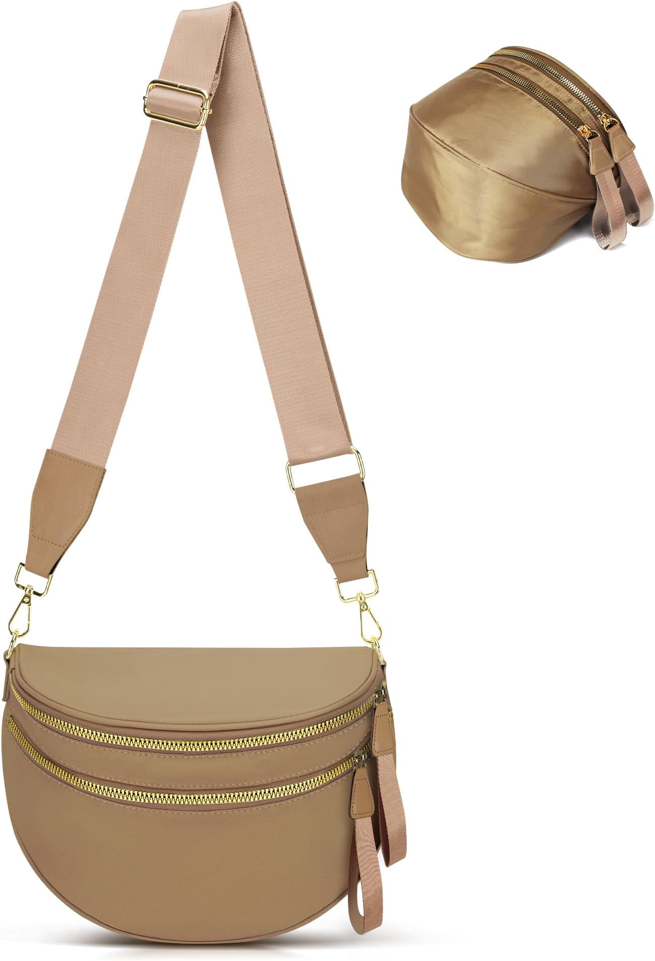 Checkered Crossbody Bum Bags for Women, Spacious Nylon Bum Bag witn ...