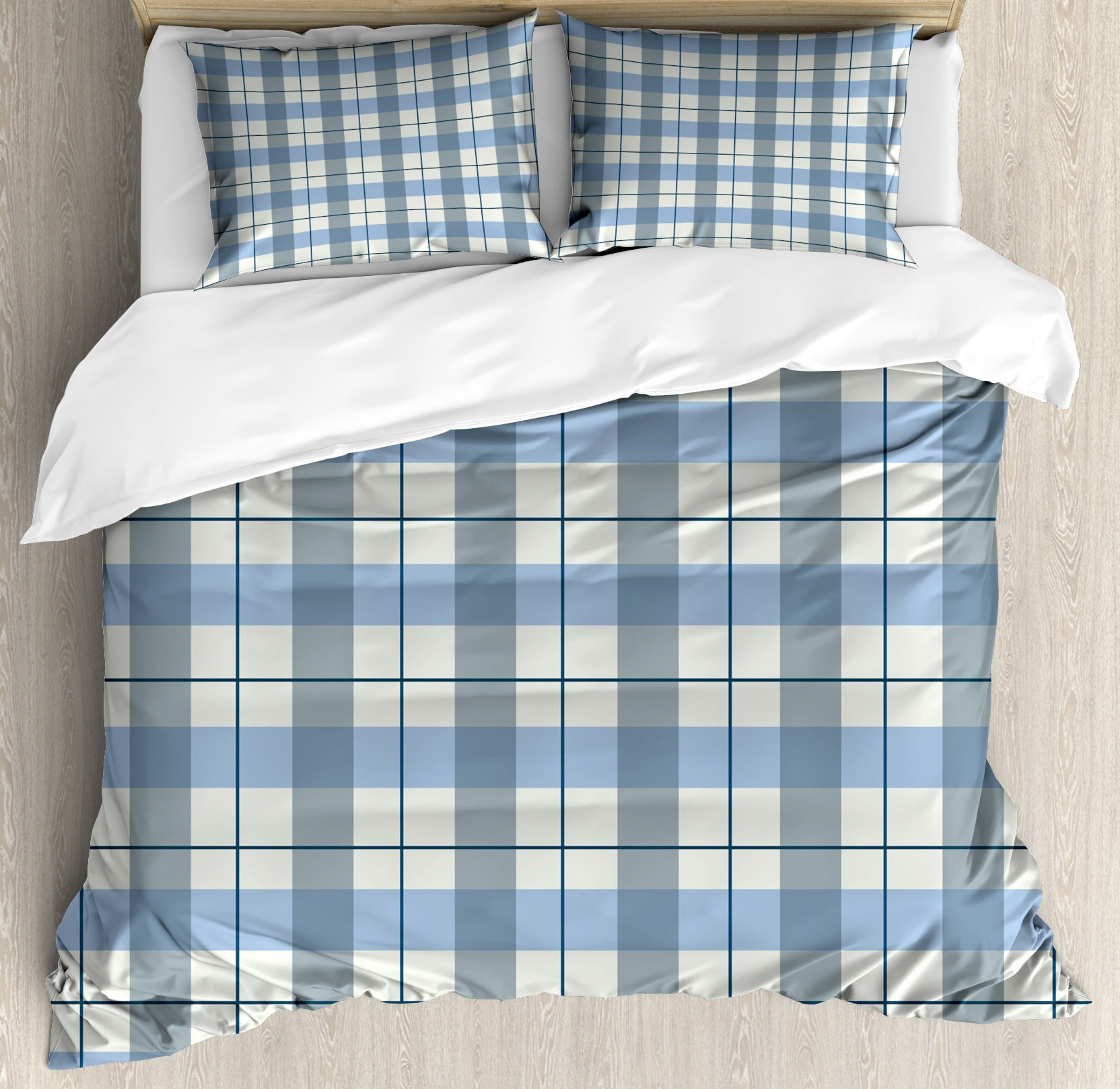 Checkered Duvet Cover Set, Traditional Scottish Tartan Plaid Texture ...