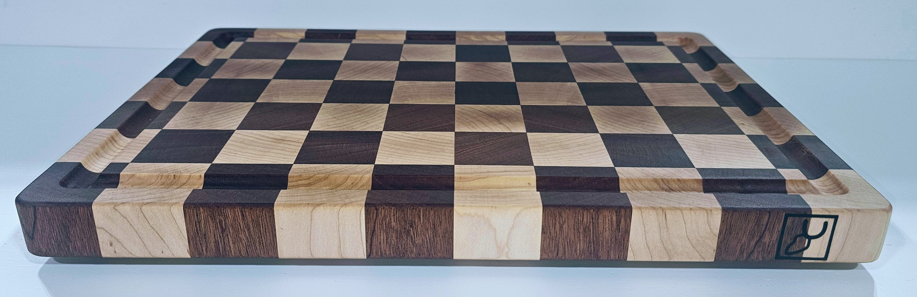 Checkered End Grain Cutting Board - Walmart.com