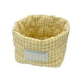 Checkered Fabric Desktop Storage Basket with Clamps, Cosmetics and ...