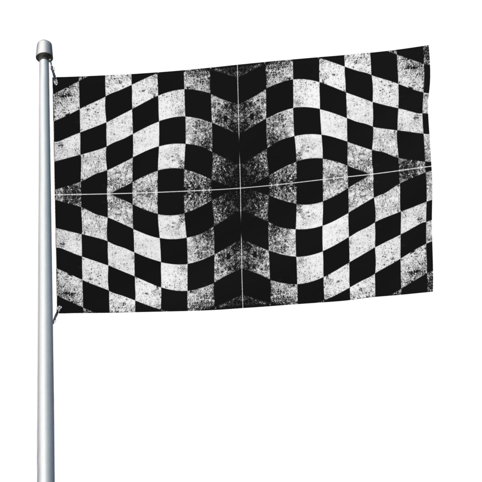 Checkered Flag Flag 5x8 Ft Print Vivid Color Outdoors Indoors Light ...