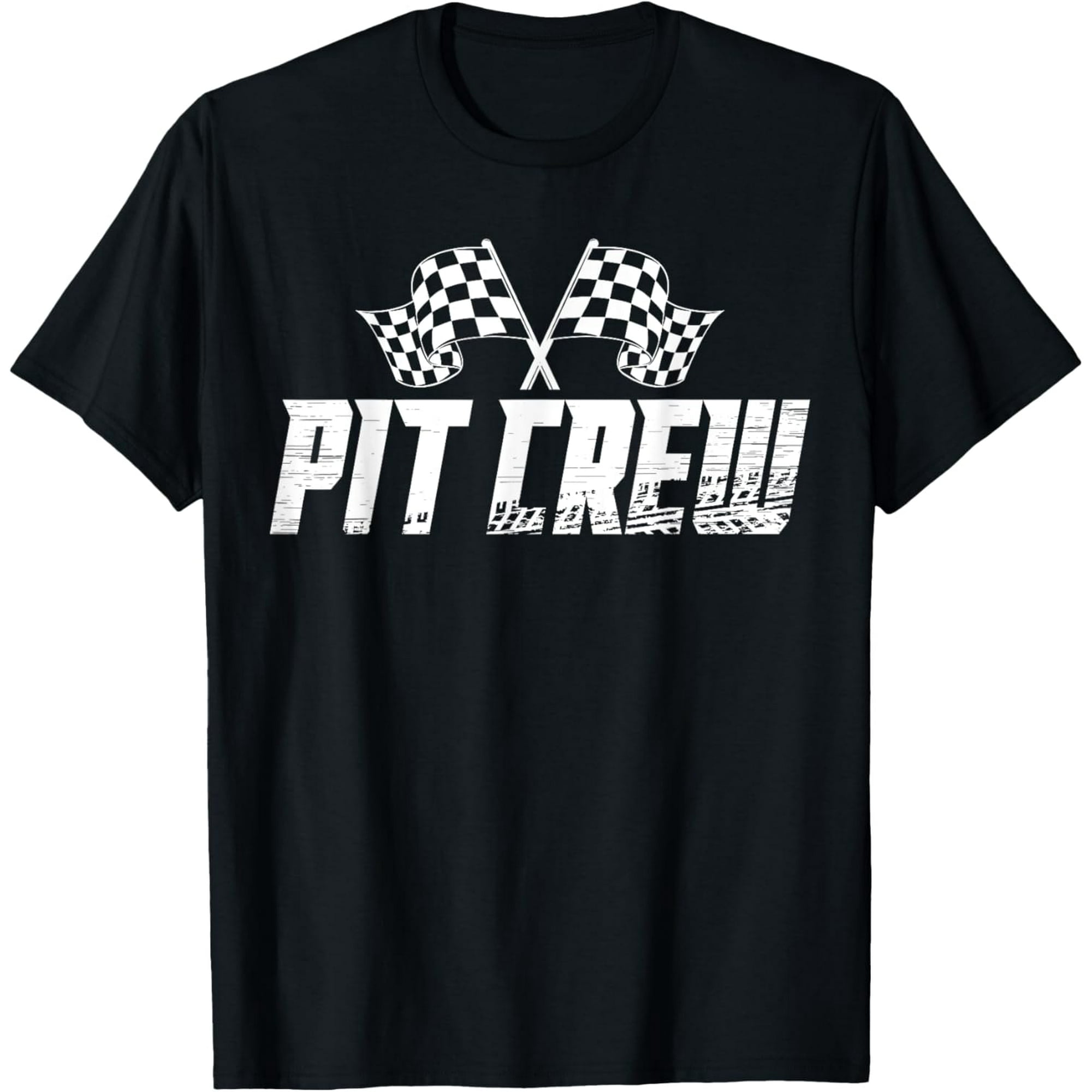 Checkered Flag Pit Crew Racing Enthusiast Short Sleeve Graphic T-Shirt ...
