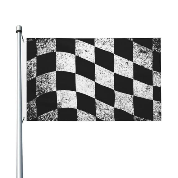 Checkered Flag Print Flag 3x5 Ft Outdoor Garden Flag Double Sided ...