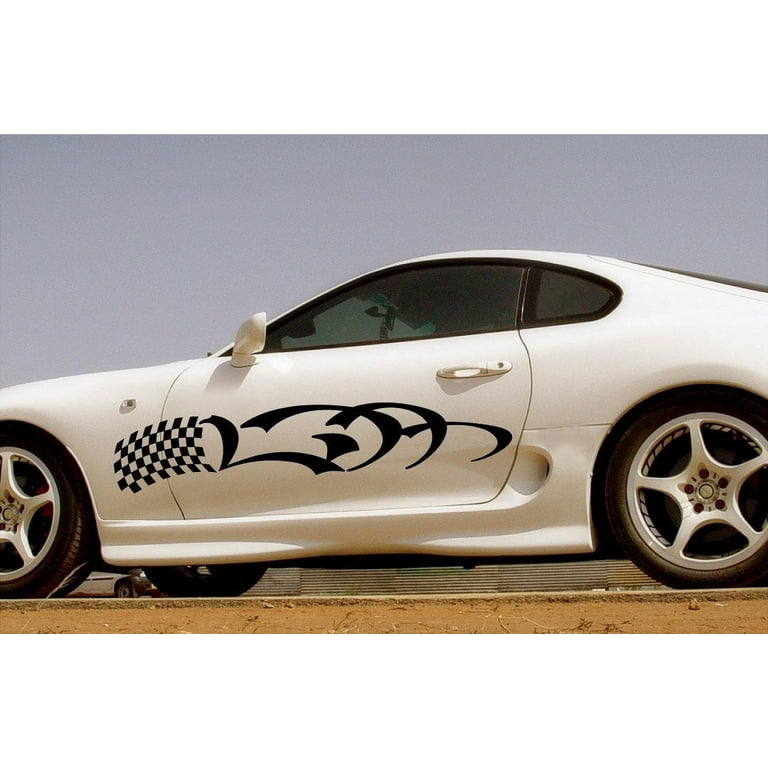 Checkered Flag Decal Trailer