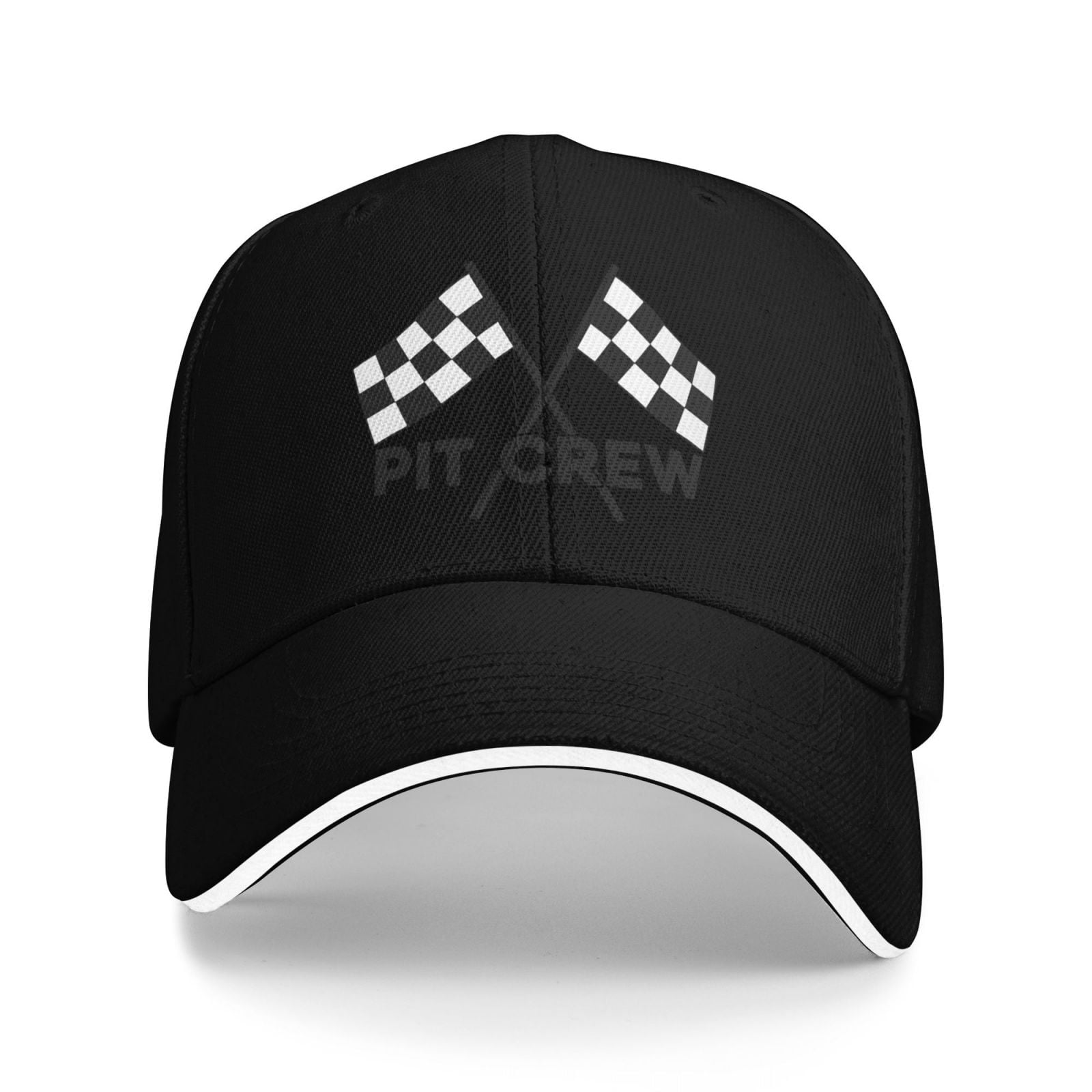 Checkered Flags Race Car Flag Men Women Sandwich Cap Classic Baseball ...