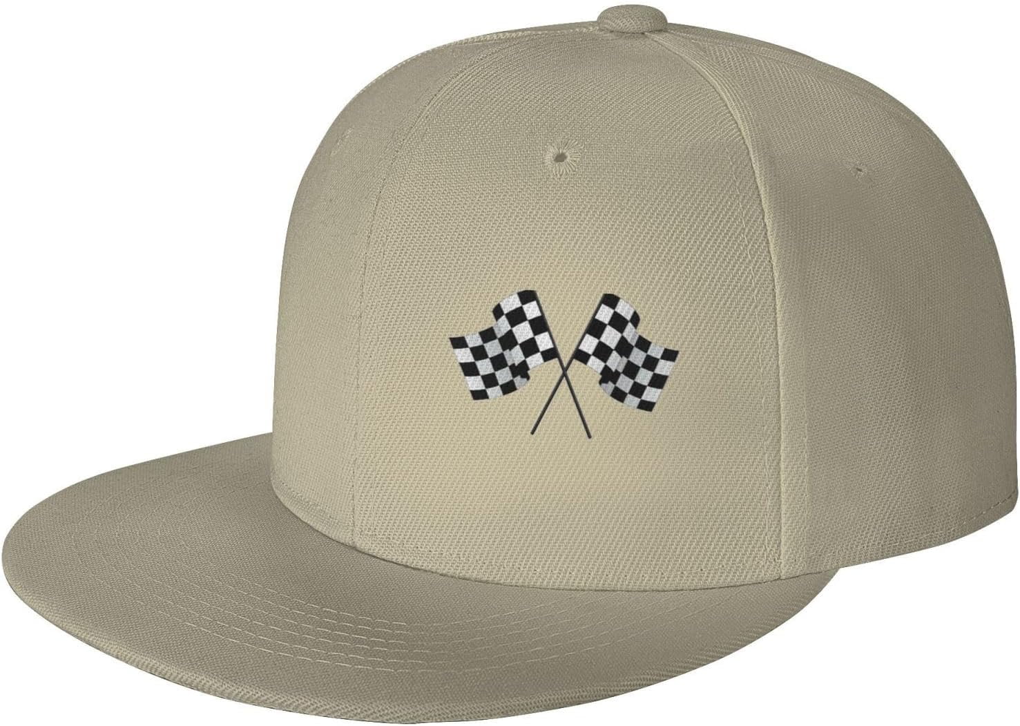 Checkered Flags Race Car Flag Outdoor Baseball Cap and Running Cap ...