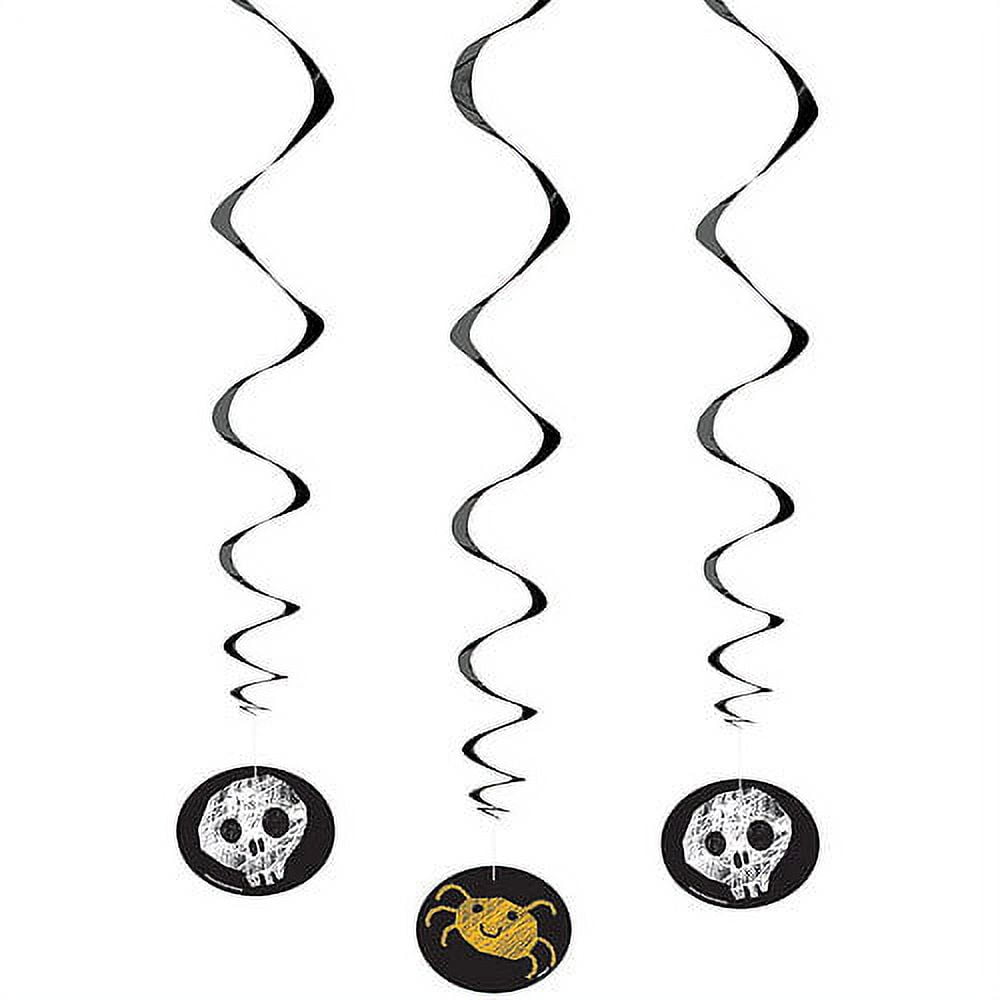 Checkered Halloween Hanging Swirl Decorations, 3ct - Walmart.com