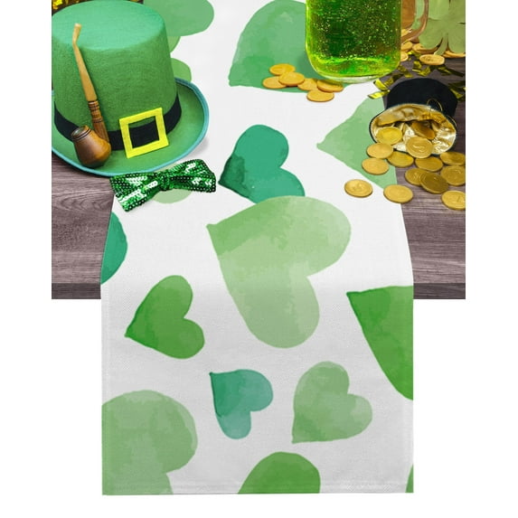 Checkered Love Simple Table Runner Wedding Party Champagne Table ...