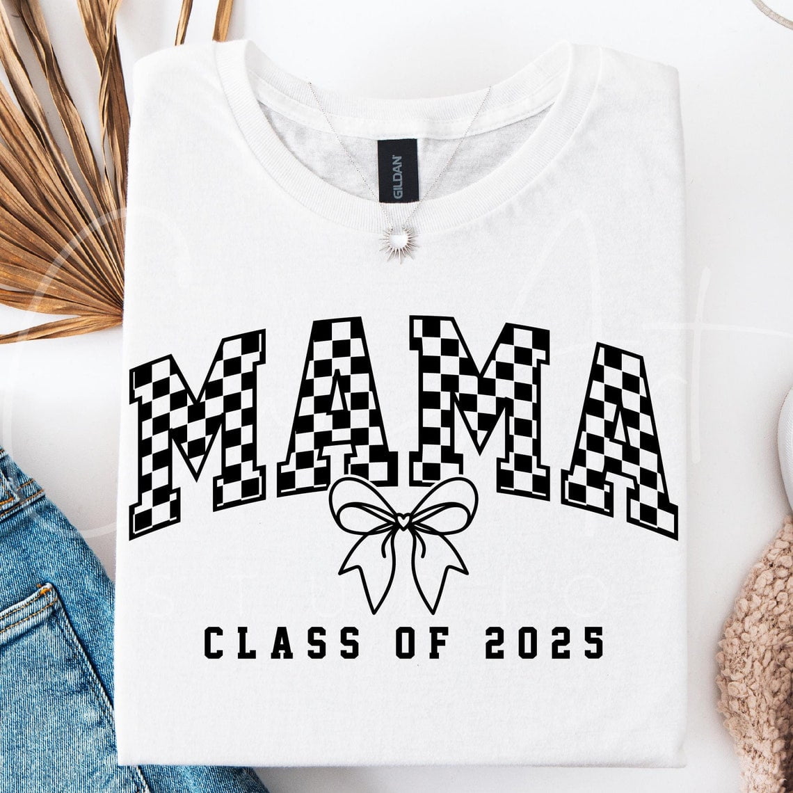 Checkered Mama Class Oand White Mama Graduation shirt, Class Of 2025 ...