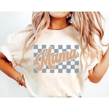 Checkered Mama Pastel Shirt Mama TShirt Checkerboard Mama Crewneck ...