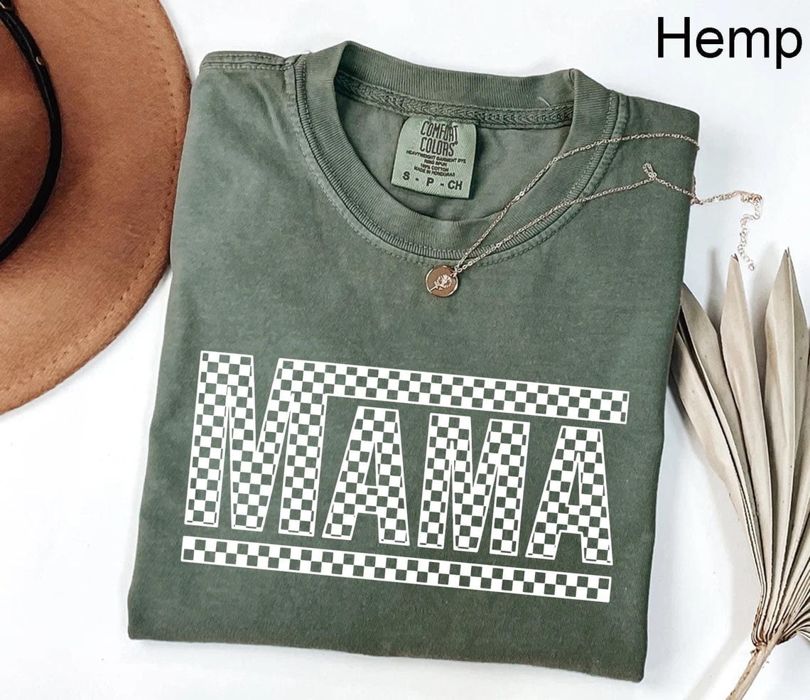 Checkered Mama Shirt Gift For Mom, Retro Mom Tee, Mother'S Day Gift ...