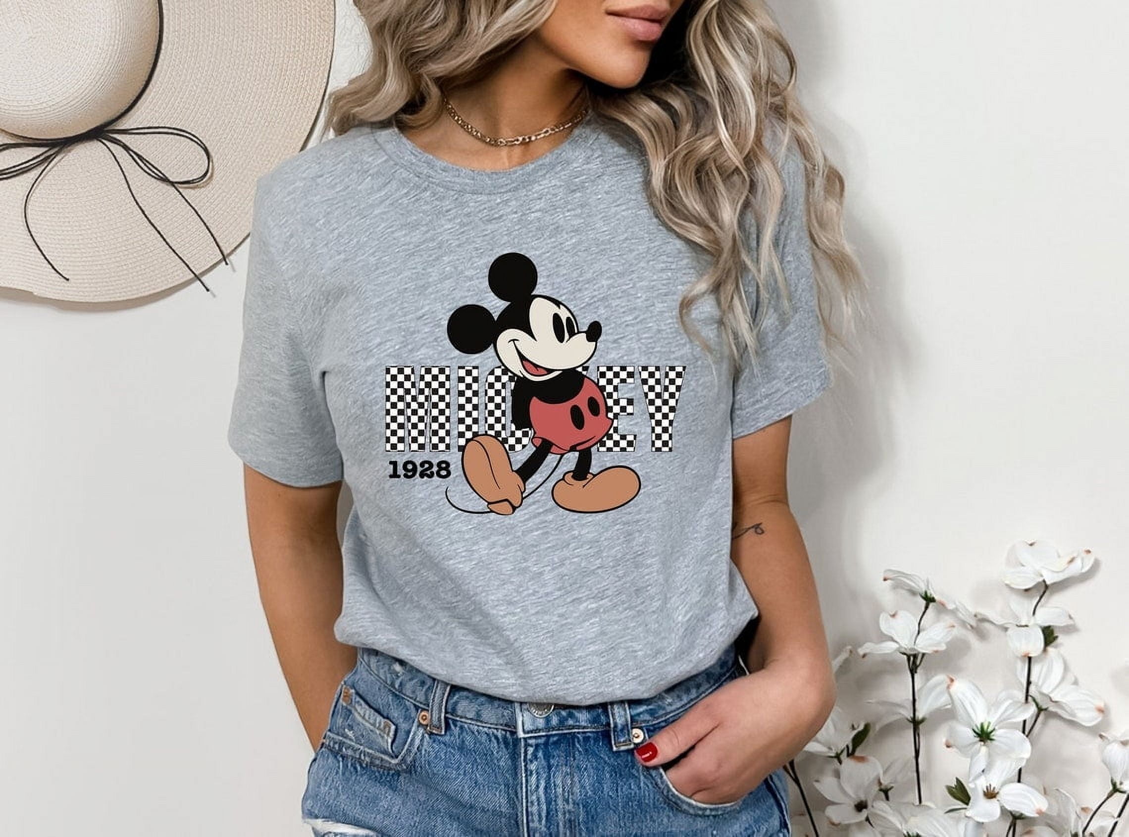 Checkered Mickey T-Shirt, Disney Mickey Mouse 1928 Shirt, Disneyworld ...